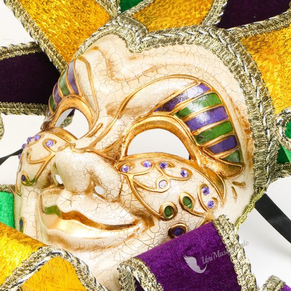 UniMasquerade | Accessories | Crackle Joker Twist For A Luxurious Mardi ...